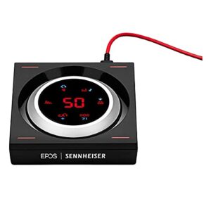 epos | sennheiser gsx 1000 gaming audio amplifier / external sound card, with 7.1 surround sound, side tone, gaming dac and eq, headphone amp compatible with windows, mac, laptops and desktops.