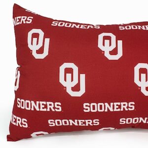 College Covers ETC Body Pillow23 Pillow, 20" x 60", Oklahoma Sooners