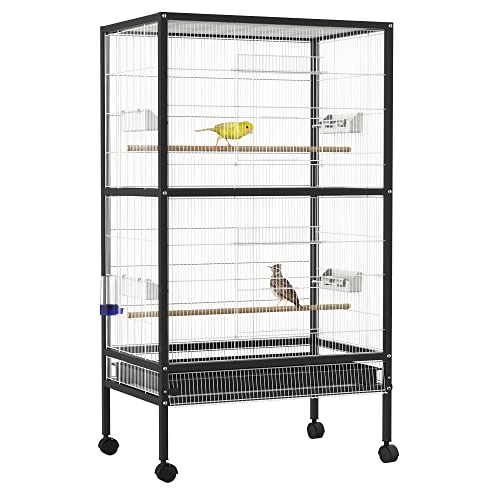 PawHut 54” Rolling Flight Cage Extra Large Bird House