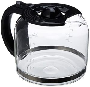 capresso glass carafe 12 cup, black