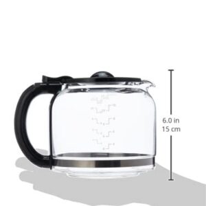 Capresso Glass Carafe 12 Cup, Black