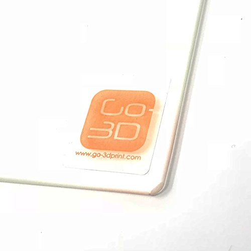 GO-3D PRINT 220mm x 220mm Borosilicate Glass Plate/Bed w/Flat Polished Edge for MK2 MK3 Heated Bed 3D Printer