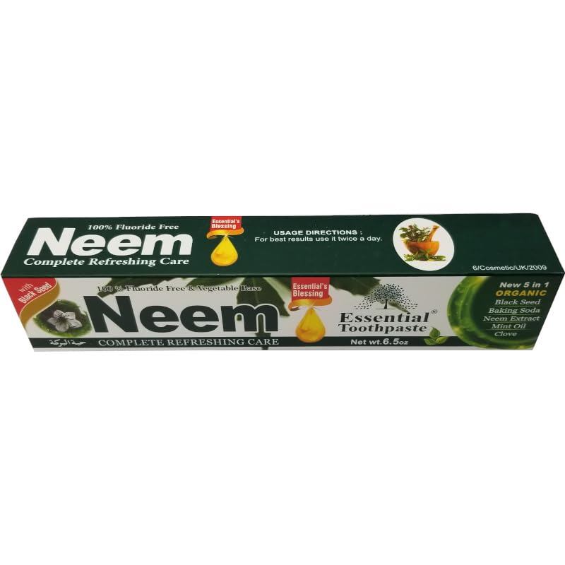 Neem Essential Toothpaste New 5 in 1 100% Fluoride Free