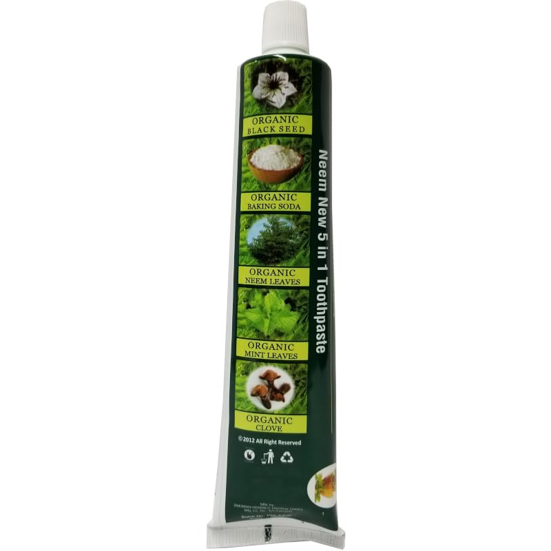 Neem Essential Toothpaste New 5 in 1 100% Fluoride Free