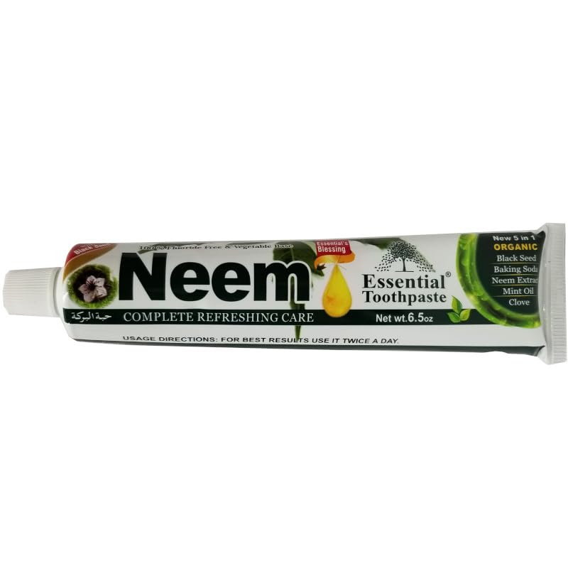 Neem Essential Toothpaste New 5 in 1 100% Fluoride Free