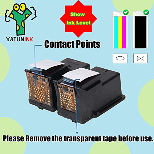 YATUNINK Remanufactured Ink Cartridge Replacement for Canon PG-245XL CL-246XL 245 and 246 XL PG-243 CL-244 Ink Cartridge for Canon TR4520 MG2522 MG2920 MG2922 TS3122 MX490 MX492 Printer Ink (2 Pack)