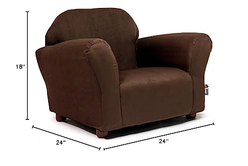 Keet Microsuede Children's Chair, Roundy, Brown