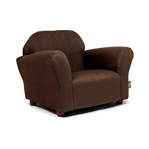 Keet Microsuede Children's Chair, Roundy, Brown