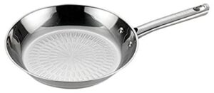 t-fal e76007 performa stainless steel dishwasher safe oven safe fry pan saute pan cookware, 12-inch, silver