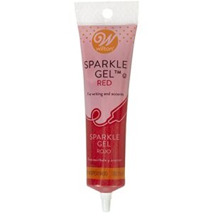 wilton red sparkle gel icing dispenser