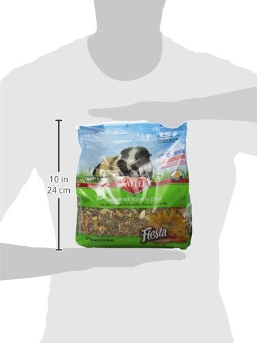 (3 Pack) Kaytee Fiesta Max Guinea Pig Food, 4.5 Pound Bags