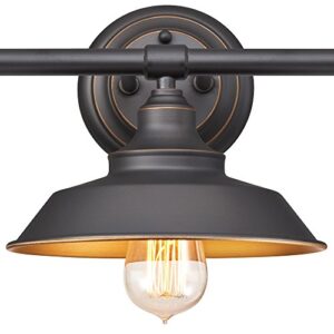 Westinghouse Lighting 6344900 Iron Hill Three-Light Indoor Wall Fixture, 3, Black