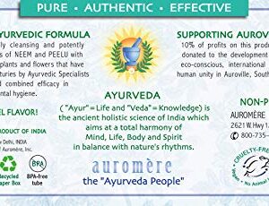 Auromere Ayurvedic Herbal Toothpaste, Cardamom Fennel, Foam Free - Vegan, Natural, Non GMO, SLS Free, Fluoride Free, Gluten Free, with Neem & Peelu (4.16 oz), 2 Pack