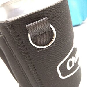 Beer Can Chuggie With Two Pockets, Holds Phone, Keys and Accessories, 3mm Thick Neoprene (Assorted, 4 Pack)