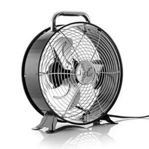 Vie Air High Velocity Powerful and Quiet Dual Speed Sleek Design Durable Metal Drum Fan, 12'' W