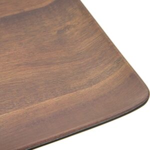 Carlisle FoodService Products EAG1169 Epicure Acacia Grain Square Tray 9" x 9" square tray - Dark Woodgrain