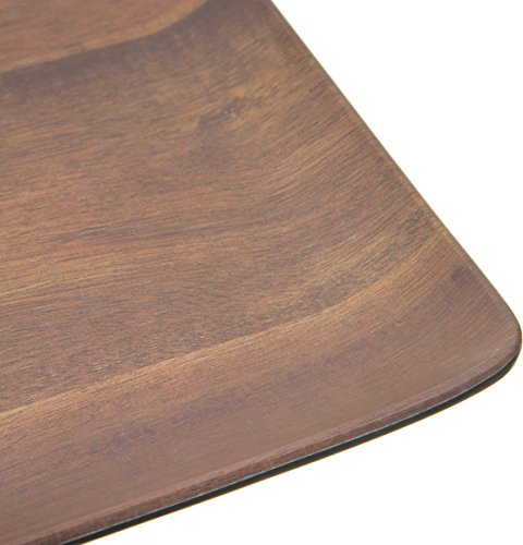 Carlisle FoodService Products EAG1169 Epicure Acacia Grain Square Tray 9" x 9" square tray - Dark Woodgrain