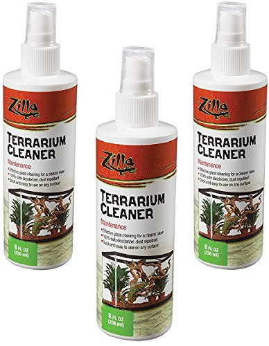 (3 Pack) Zilla Reptile Terrarium Cleaner, 8-Ounce Each