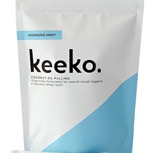 Keeko - Natural/Organic Oil Pulling Sachets (Morning Mint) (14 Packets (2 Week Course))