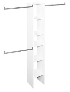 closetmaid 4867 suitesymphony 12-inch starter tower kit, pure white