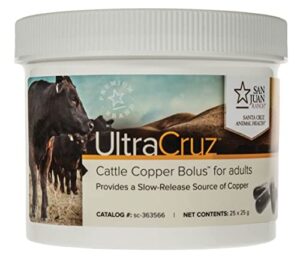 ultracruz - sc-363566 cattle copper bolus supplement for adults, 25 count x 25 grams