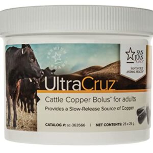 UltraCruz - sc-363566 Cattle Copper Bolus Supplement for Adults, 25 Count x 25 Grams