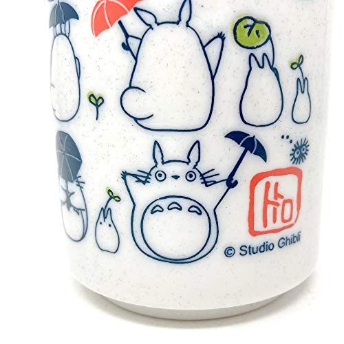 Benelic My Neighbor Totoro Dondoko Dance Large Japanese Teacup - Official Studio Ghibli Merchandise,12 ounces