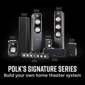 Polk Audio Signature Series S35 Center Channel Speaker (6 Drivers), Surround Sound, Power Port Technology, Detachable Magnetic Grille (Discontinued by Manufacturer)