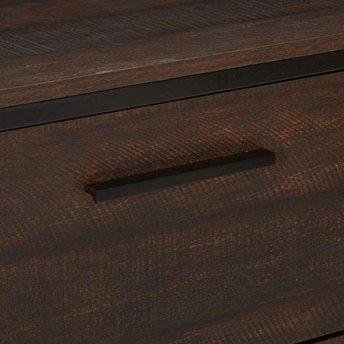 Coaster Home Furnishings Edmonton Dresser with Six Dovetail Drawers Rustic Tobacco and Dark Bronze