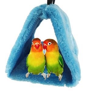 jtshy bird nest house hut hammock, cage toy for parrot budgies parakeet cockatiels cockatoo conure lovebird finch diamond doves (real color) (basic)