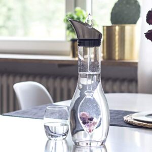 VitaJuwel Era WELLNESS | Crystal Water Decanter with Amethyst, Rose Quartz & Clear Quartz