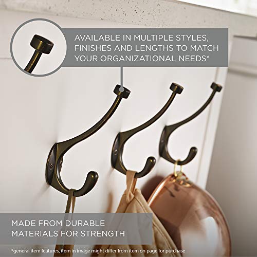 Franklin Brass Single Prong Towel Hook, Robe Hook Matte Nickel Towel Holder for Bathroom, Bathroom Accessories, FBSPRH5-MN-C