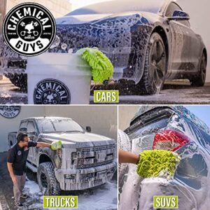 Chemical Guys HOL_128 Car Cleaning Kit, with Car Wash Soap, Bucket and 16oz Car Care Cleaning (8 Items)