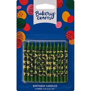 Camo Print Birthday Cake Candles - 12 ct