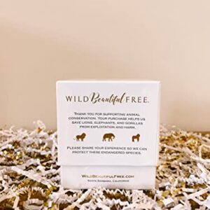 Lavender and Vanilla Organic Aromatherapy Candle with Pure Essential Oils for Stress Relief and Sleep - Dream Elephant Luxury Candle by Wild Beautiful Free