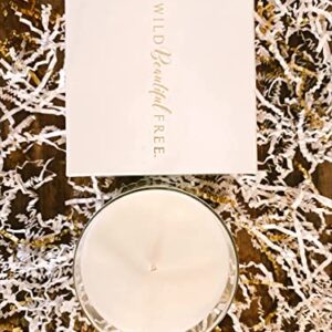 Lavender and Vanilla Organic Aromatherapy Candle with Pure Essential Oils for Stress Relief and Sleep - Dream Elephant Luxury Candle by Wild Beautiful Free