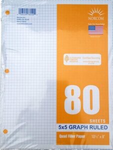 graph filler paper 5x5 ruled