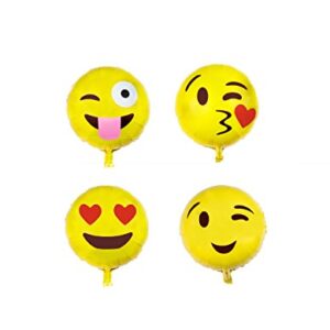 Happy Birthday Balloon Party - Set of 16 Pack Mylar Foil 18 Inch Helium Reusable Ballons For Congratulation Decoration Anniversary Festival Graduation Bouquet Gift Idea Engagement Celebration