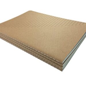 Miliko A5 Kraft Paper Series A5 Softcover Notebooks/Journals/Diary Set-4 Items Per Pack(Ruled)