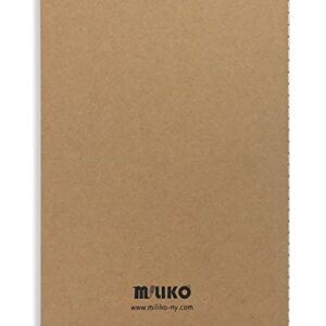 Miliko A5 Kraft Paper Series A5 Softcover Notebooks/Journals/Diary Set-4 Items Per Pack(Ruled)