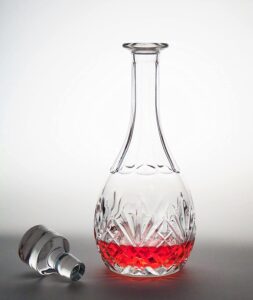 bezrat wine decanter - 100% hand blown lead-free crystal glass, red wine carafe, wine gift, wine accessories