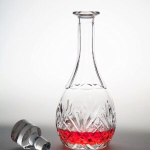 Bezrat Wine Decanter - 100% Hand Blown Lead-free Crystal Glass, Red Wine Carafe, Wine Gift, Wine Accessories