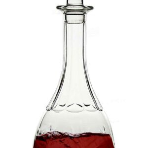 Bezrat Wine Decanter - 100% Hand Blown Lead-free Crystal Glass, Red Wine Carafe, Wine Gift, Wine Accessories