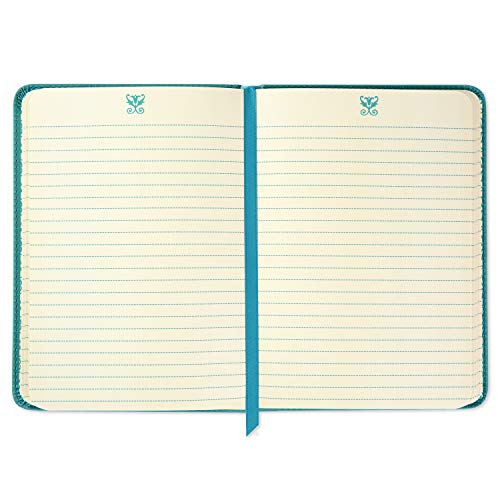 Hallmark Soft Cover Journal with Lined Pages (Scroll Bird, Teal) (5HWJ6935)