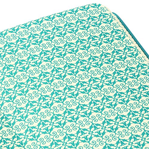 Hallmark Soft Cover Journal with Lined Pages (Scroll Bird, Teal) (5HWJ6935)