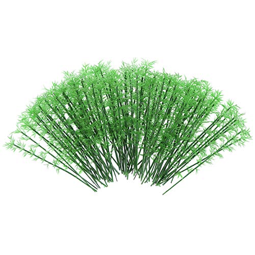 WINOMO Model Bamboo Trees Miniature Landscape Bamboo Trees Scale 1:75, Pack of 100 (Green)