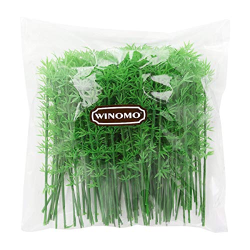 WINOMO Model Bamboo Trees Miniature Landscape Bamboo Trees Scale 1:75, Pack of 100 (Green)