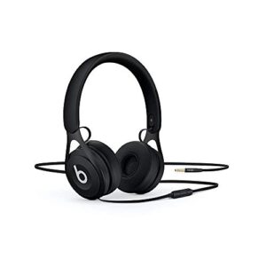 beats ep wired on-ear headphones - battery free for unlimited listening, built in mic and controls - black