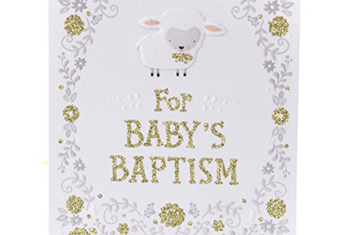 Hallmark DaySpring Baptism Money Holder Greeting Card (Lamb and Flowers) - 0299RZA1003