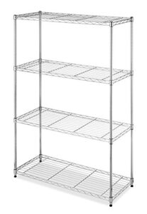 whitmor supreme 4 tier chrome shelving 14 x 36 x 54 inches